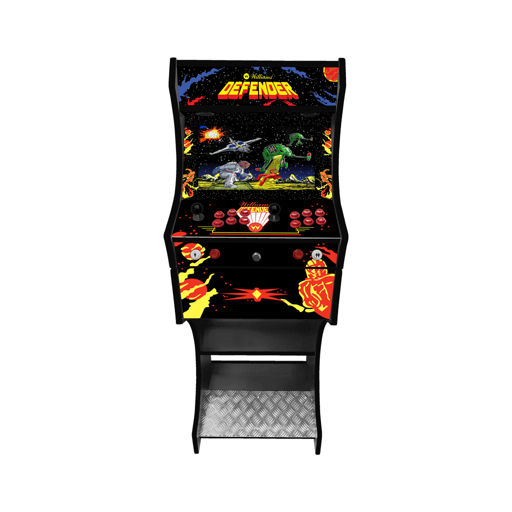 2 Player Defender Arcade Machine Theme - Arcade Geeks